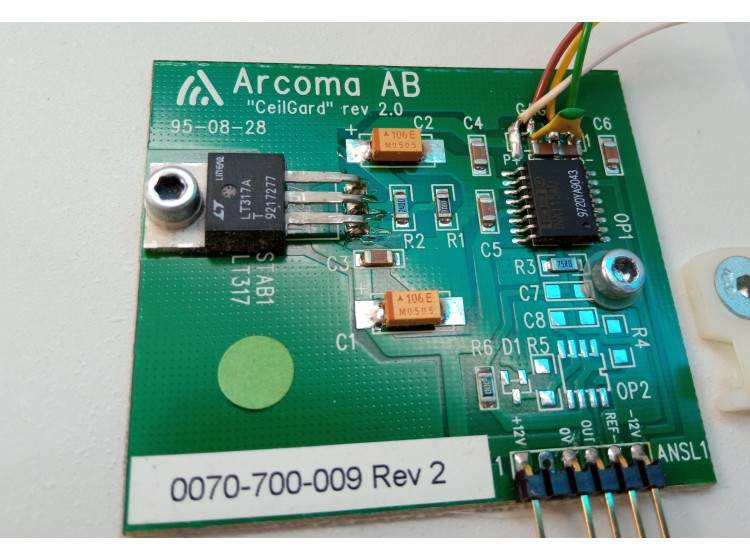 Arcoma AB Armrest Right Board PN 0070-700-009 95-08-28 for Arcoma X-Ray