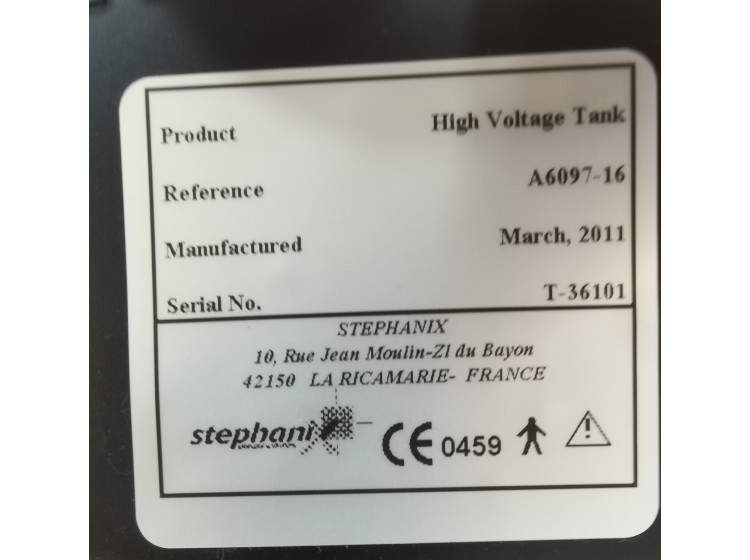 Sedecal HV Tank PN A6097-16