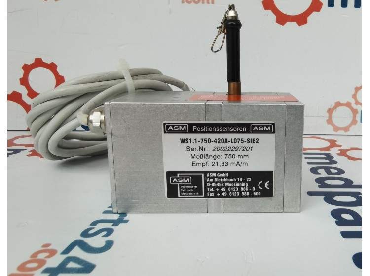 ASM Position Sensor PN WS1.1-750-420A-L075-SIE2 for Arcadis Avantic